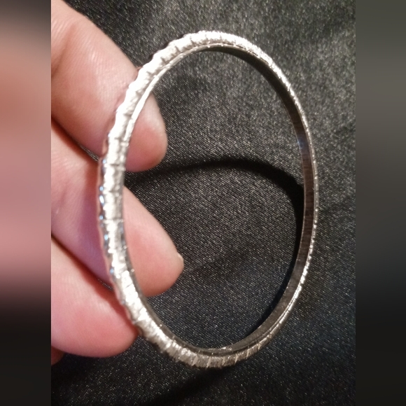 Trifari | Jewelry | Vintage Trifari Bangle Bracelet Silver Tone Bamboo ...